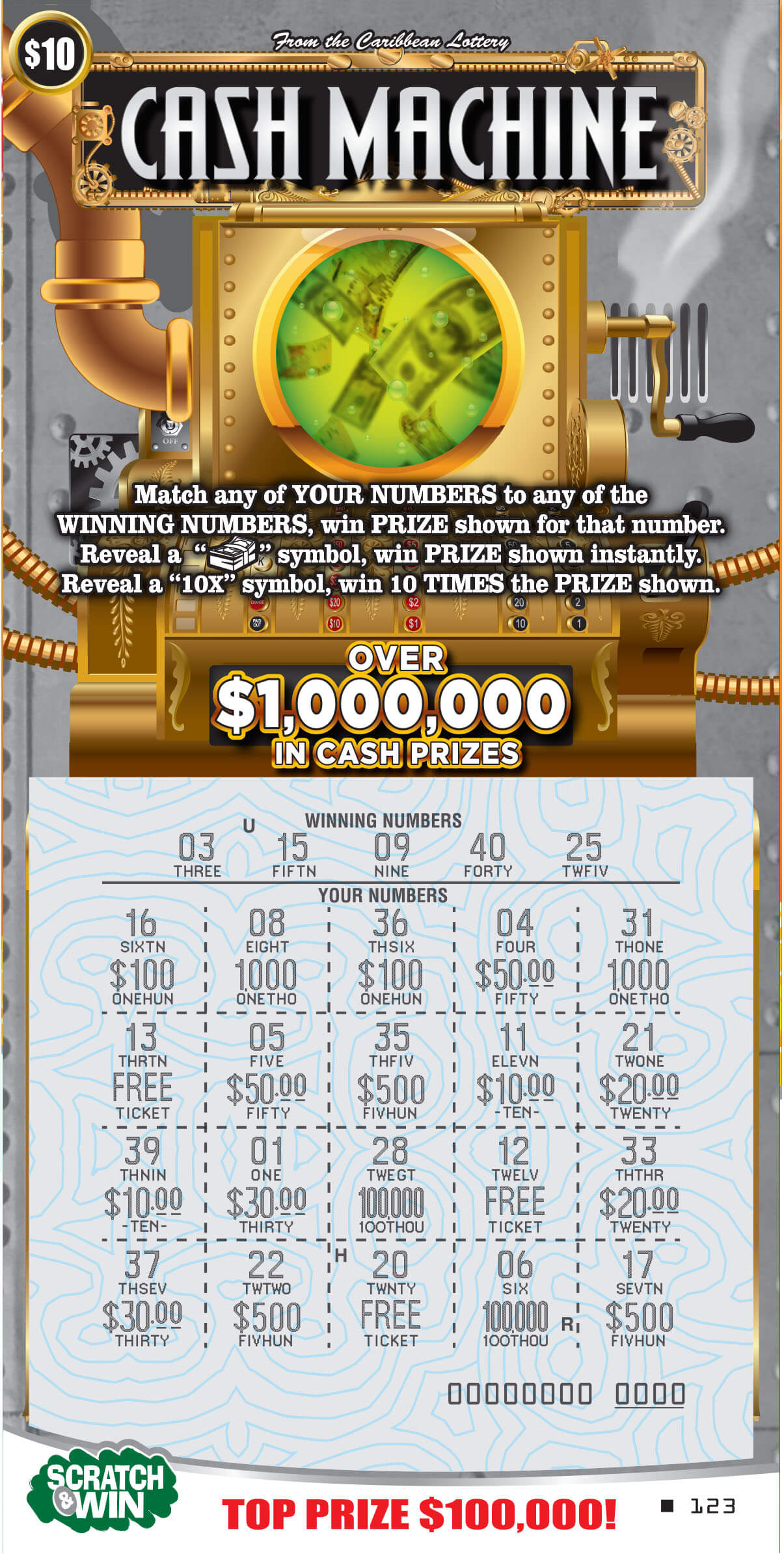 SCRATCH & WIN | The Caribbean Lottery