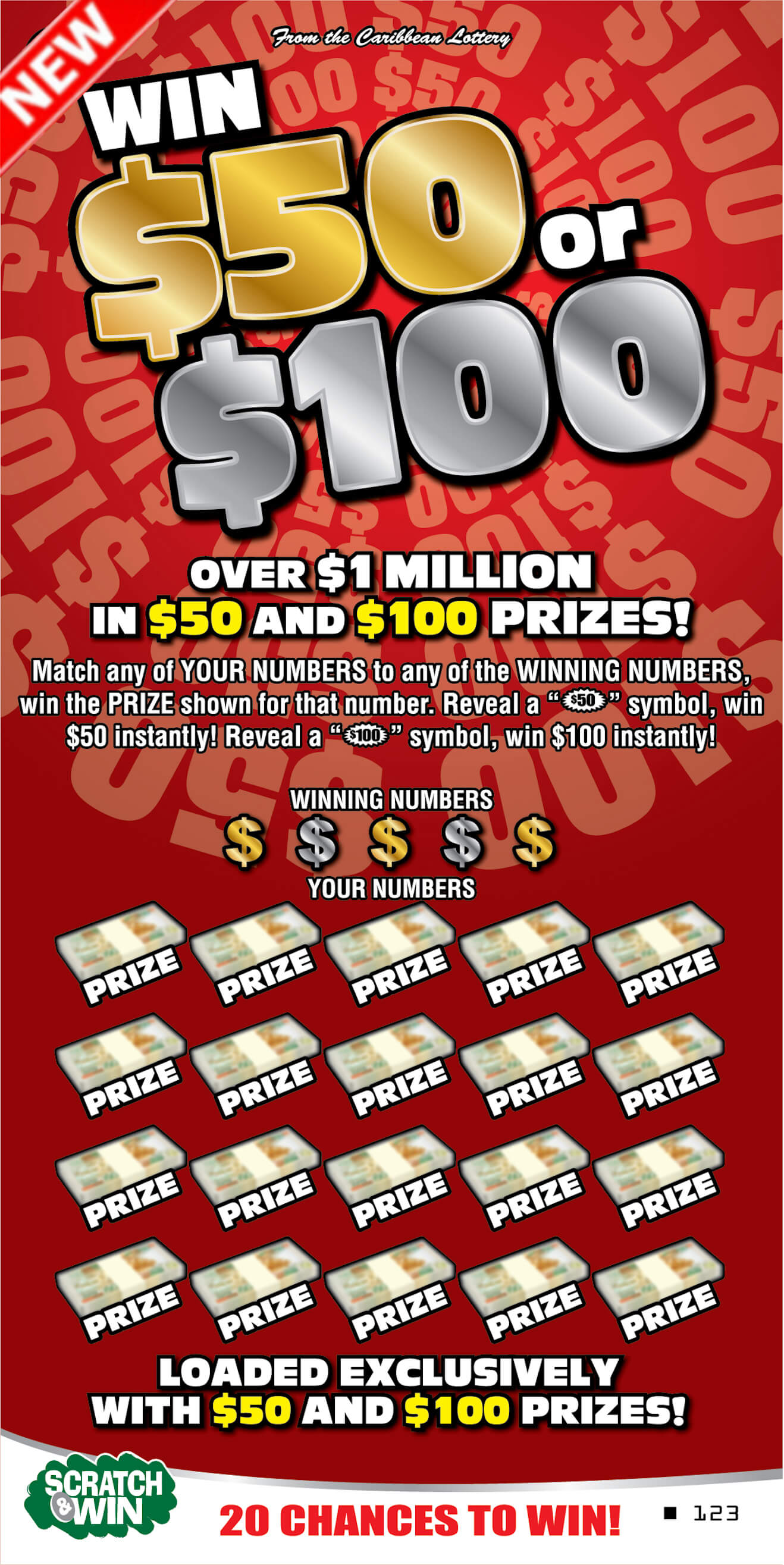 SCRATCH & WIN | The Caribbean Lottery